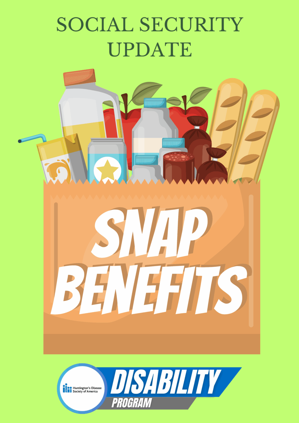 Social Security Update: SNAP Benefits - Huntington's Disease Society of ...